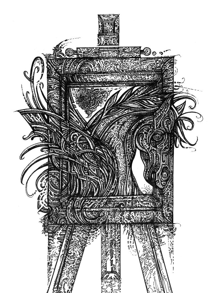 Opus Drawing by Roszen Ruszev | Saatchi Art