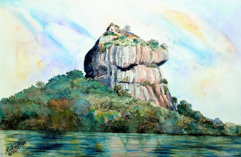 One of world Heritage - Sigiriya... in Sri Lanka Painting by Pradeep De ...