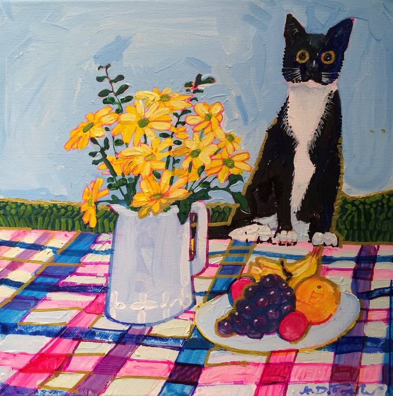 Chloe at the Picnic Painting by Anthony Fowler | Saatchi Art