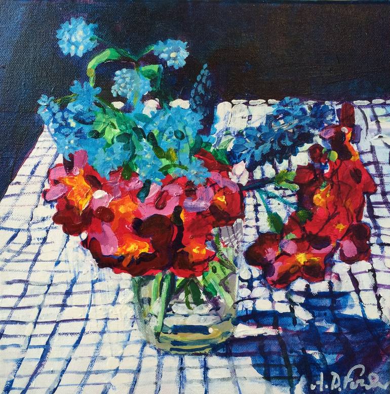 Flowers in the Studio 2 Painting by Anthony Fowler | Saatchi Art
