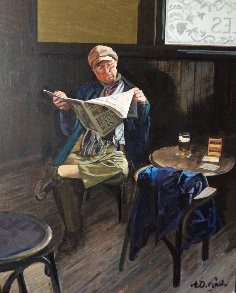 The Moorcroft Inn, Preston. Painting by Anthony Fowler | Saatchi Art