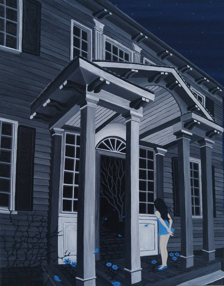 A Perfect Visitor Painting by Andrea Ng | Saatchi Art