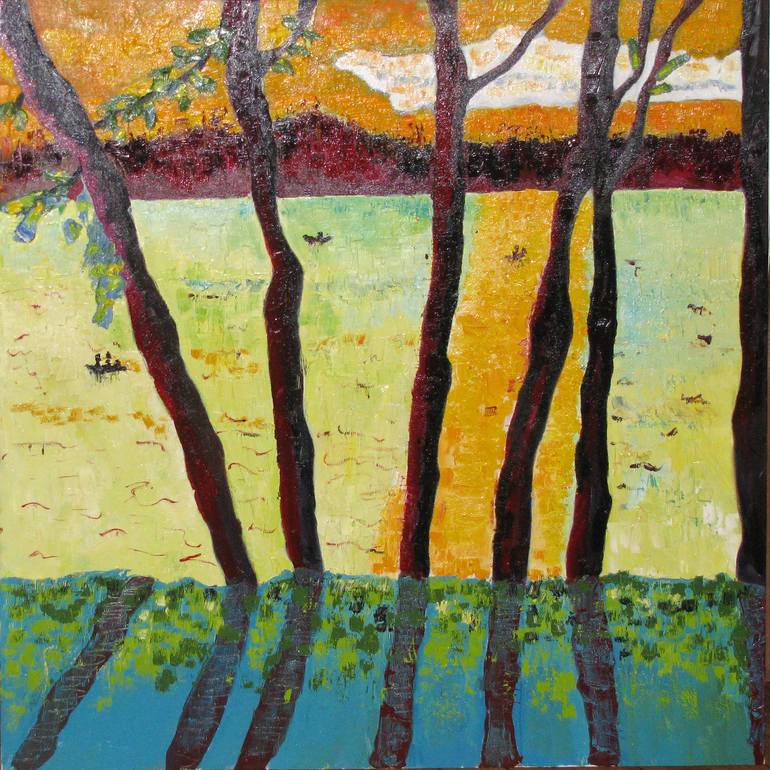 The Sunset Gets a Rating Painting by dan arensmeier | Saatchi Art