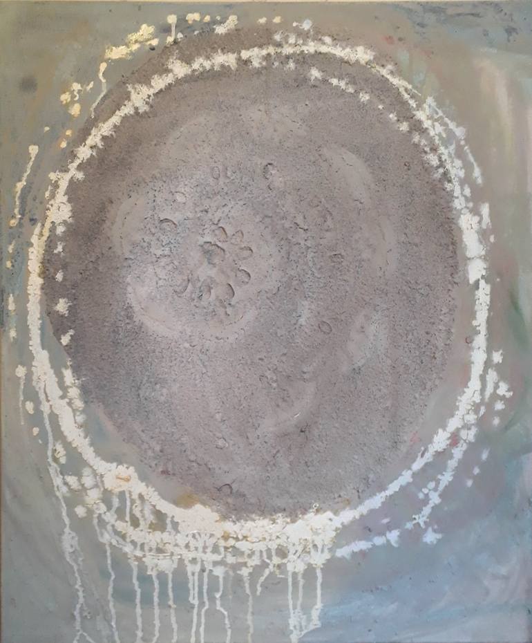 dive through (stone grey) Drawing by Ruth Weizel | Saatchi Art