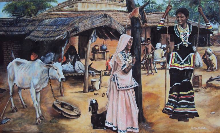 After the great Harvest Painting by Remy Musindi | Saatchi Art