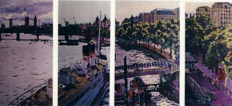 Waterloo West Painting by Robbie Stuart | Saatchi Art