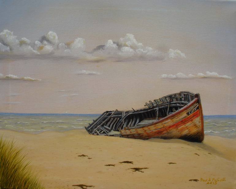 Old Wreck Painting by Paul McCall | Saatchi Art