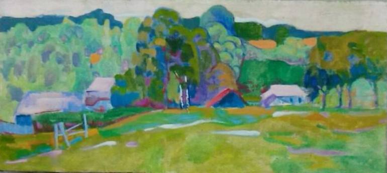 Outskirts Painting by Anna Mishchenko | Saatchi Art