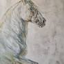White Horse Painting by Anna Mishchenko | Saatchi Art