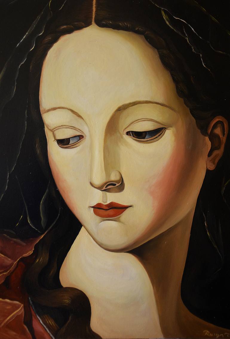 Madonna Anna Painting by Victoria Rusyn | Saatchi Art
