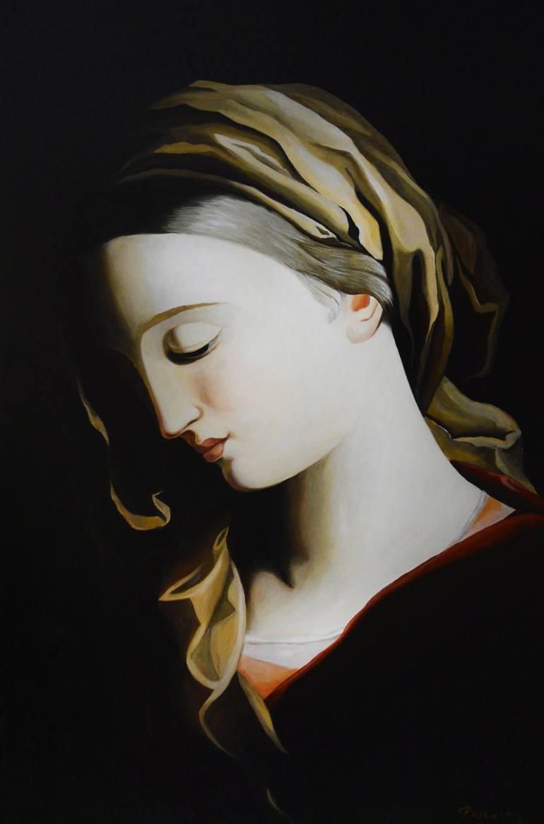 Madonna Maria Painting by Victoria Rusyn | Saatchi Art
