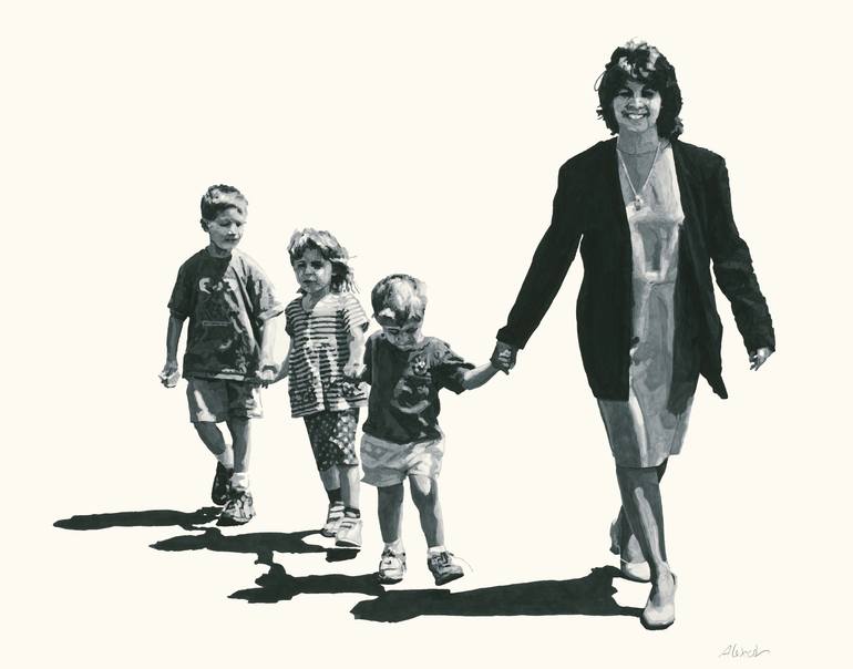 Figurines #14: Ducklings Drawing by Gill Alexander | Saatchi Art