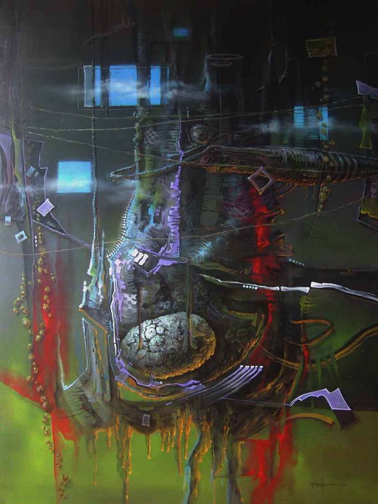 life sentence Painting by waldz villanueva | Saatchi Art