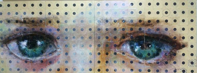 “Qtargets - message for peace” Painting by Andrii Chernovil | Saatchi Art