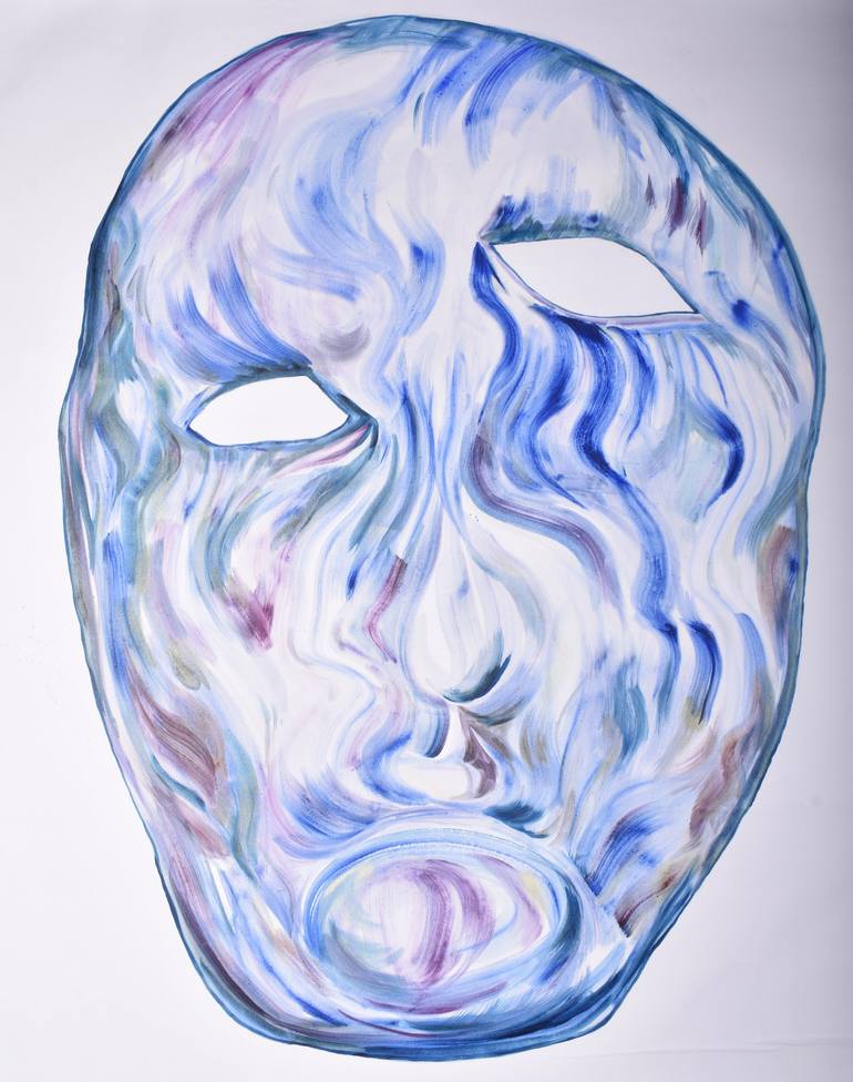 Mask of the humans Painting by Filip Grkovic | Saatchi Art