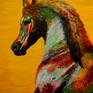 Golden Horse Painting by Mauricio Rozo | Saatchi Art