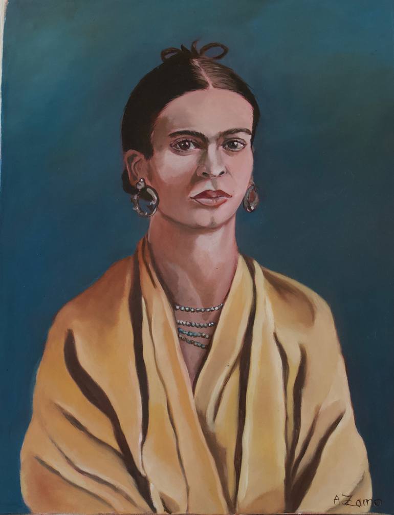 Portrait of Frida Kahlo Painting by Anne Zamo | Saatchi Art