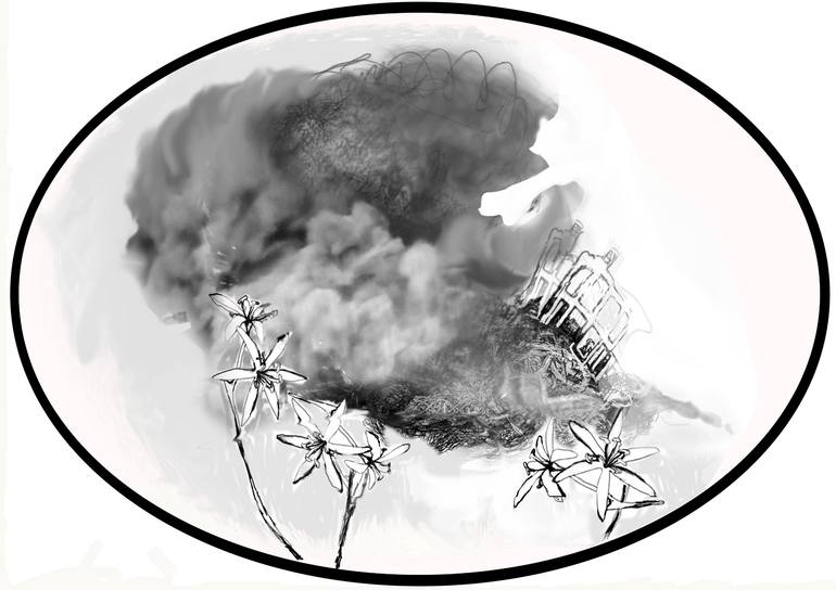 Swamp Lily Drawing by Raina Benoit | Saatchi Art