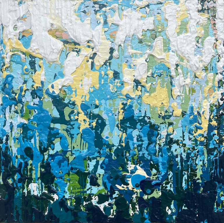 JUNE OCEAN 6:21AM Painting by Sandra Page Mitchell | Saatchi Art