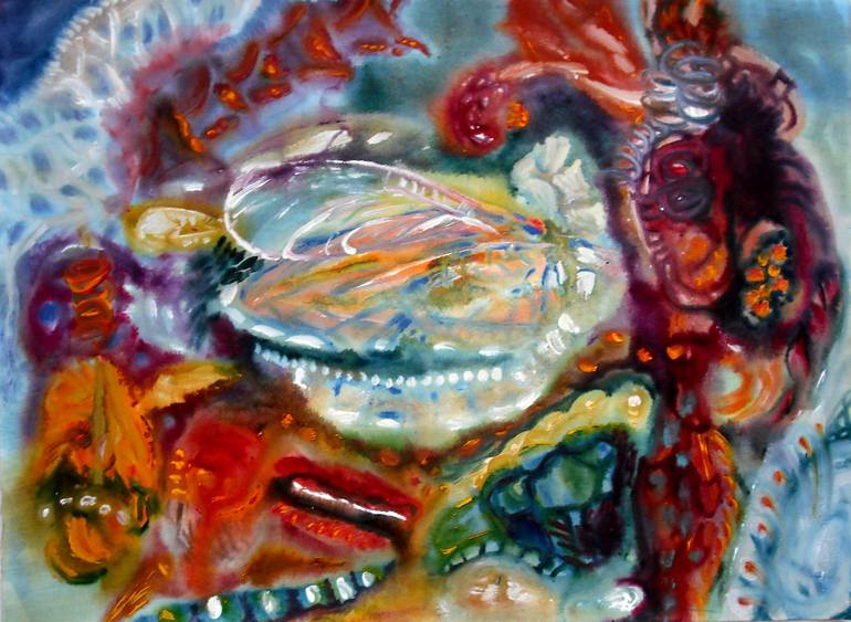 moth mouths Painting by Anna-lise Horsley | Saatchi Art