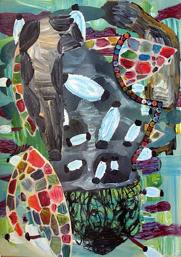 Blue Dippers Painting by Anna-lise Horsley | Saatchi Art