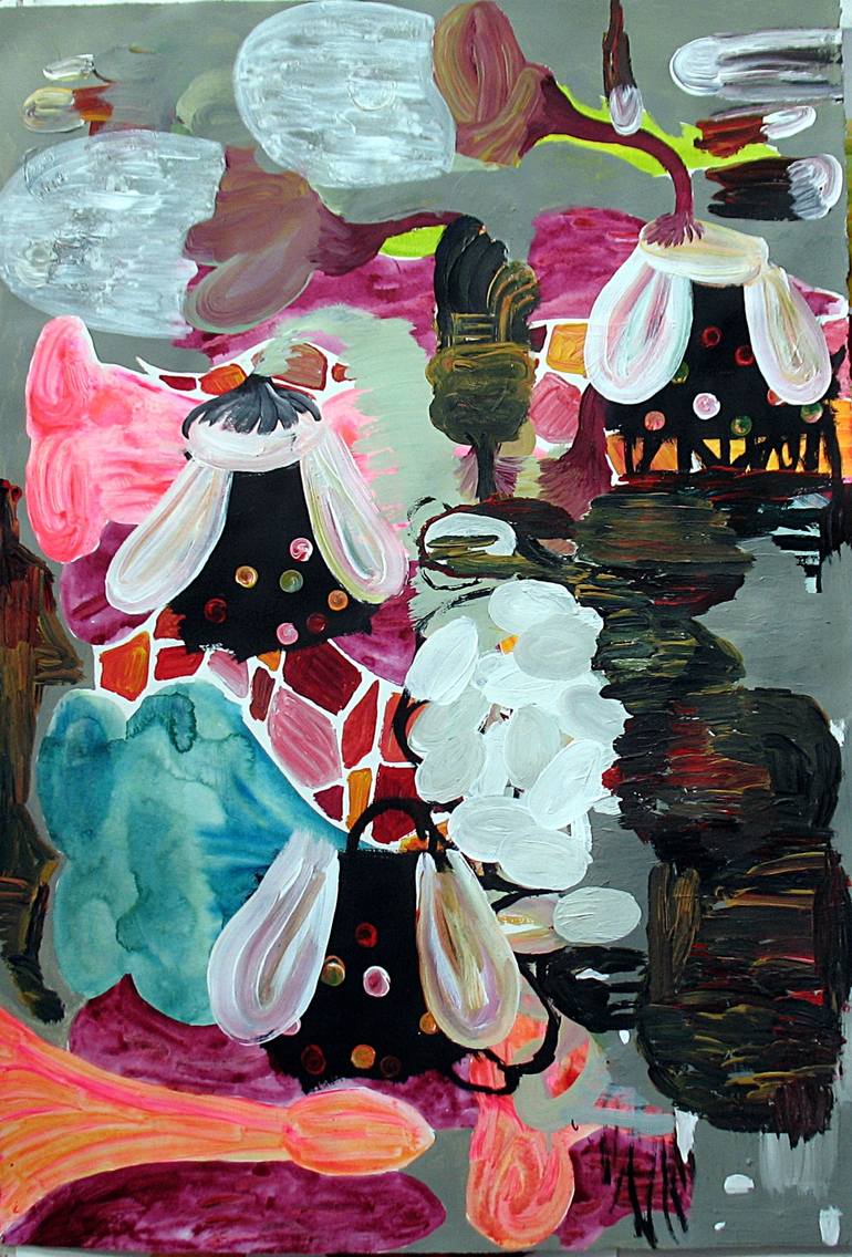 Cloudberrys Painting by Anna-lise Horsley | Saatchi Art