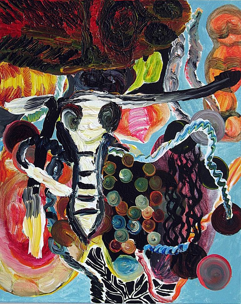Insects in a Thunderstorm Painting by Anna-Lise Horsley | Saatchi Art