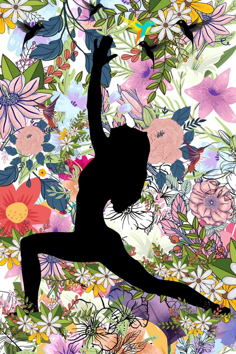 The Yoga Collection No. 10 Digital by Mona Vayda | Saatchi Art