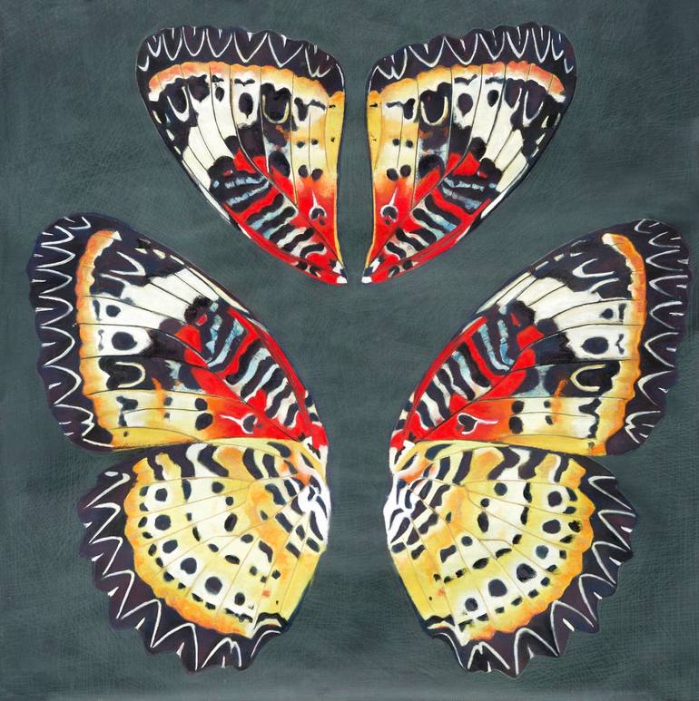 Butterfly painting Cethosia cyane Painting by Malwina Jachimczak ...