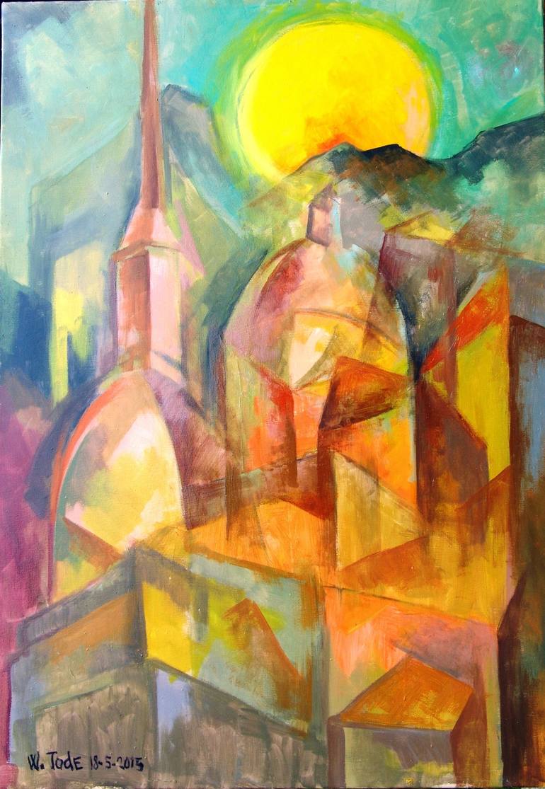 Tribute to Turin (omaggio a Torino - Oil on Canvas 70x100 centimeters ...