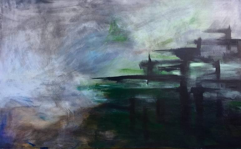 Finding the Horizon Painting by Arianna Mattson | Saatchi Art