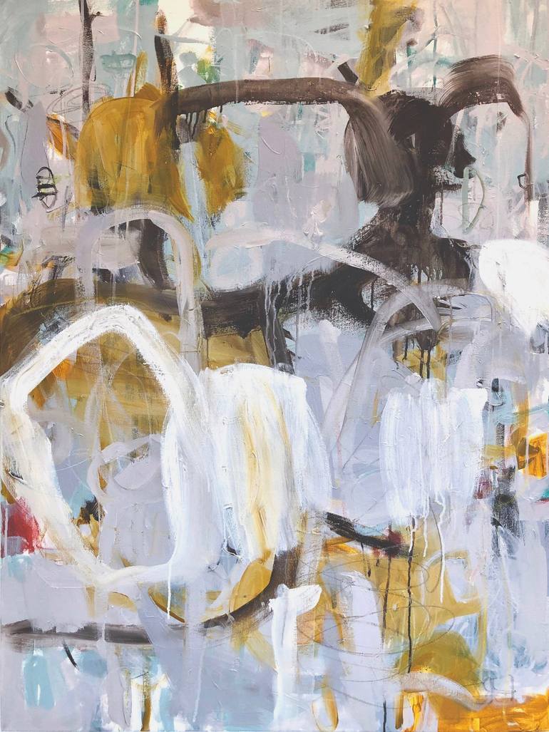 Shadows walking in the crowd Painting by Mark Dunst | Saatchi Art