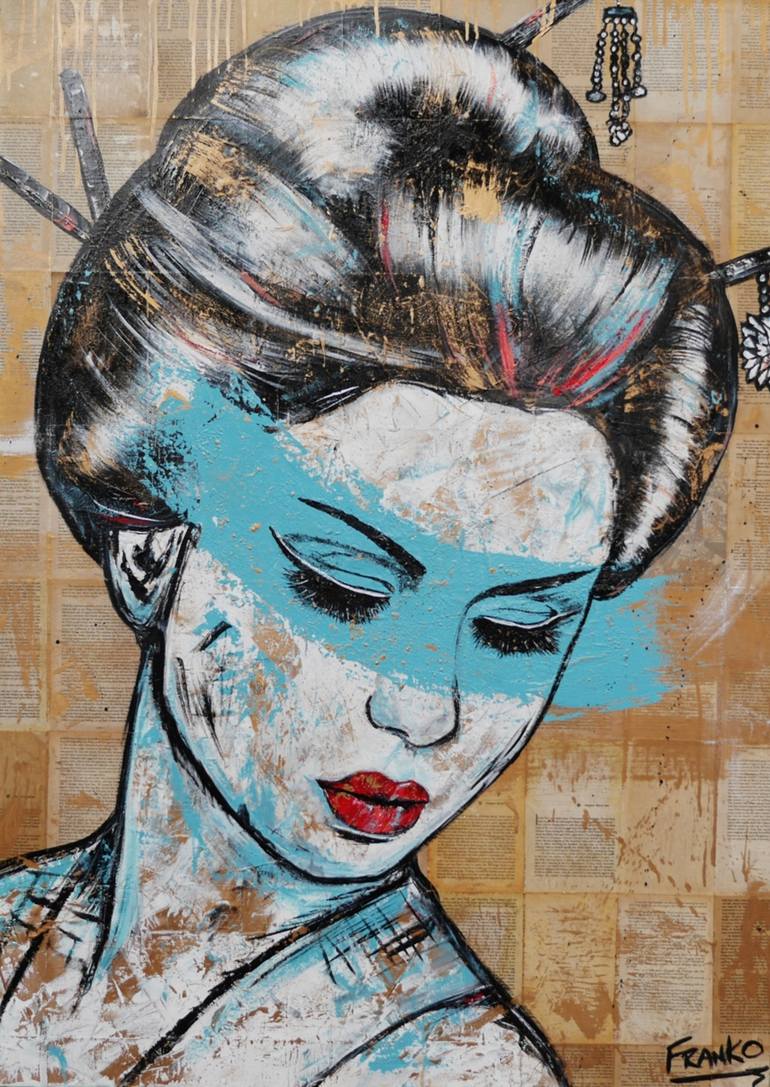 Sakura Painting by Franko | Saatchi Art