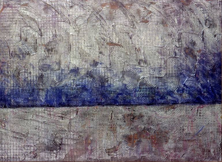 BLUEGRID Painting by Frank Cappello | Saatchi Art
