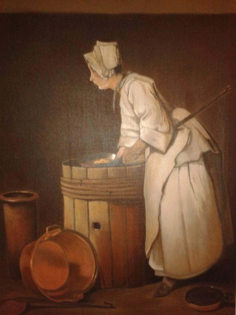 Reproduction of an old painting vintage Painting by Angela Miniscalco ...