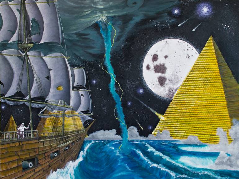 Star Sailing Painting by Aaron Wintrich | Saatchi Art