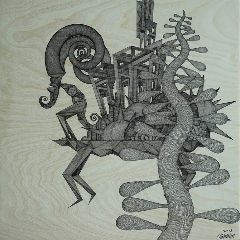 Walking Table #42 Drawing by Cheolyu Kim | Saatchi Art