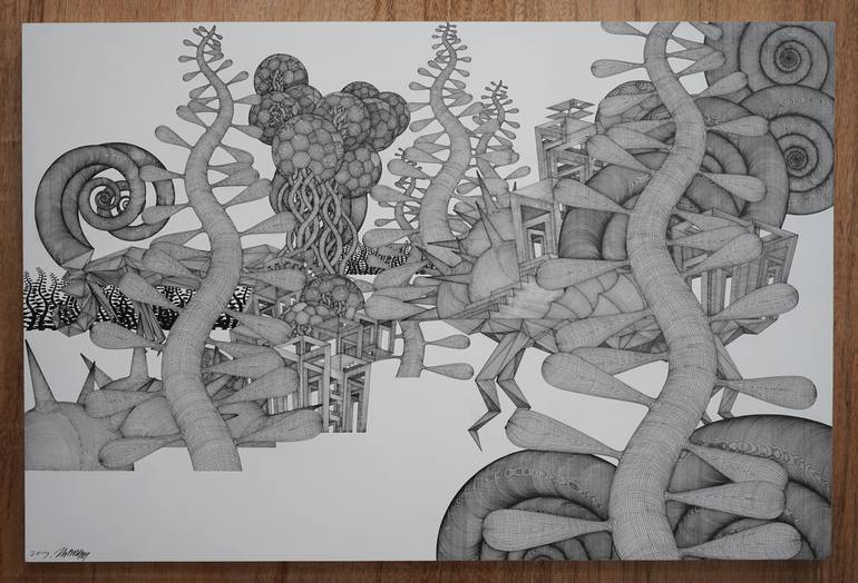 Journey to nowhere #65 Painting by Cheolyu Kim | Saatchi Art