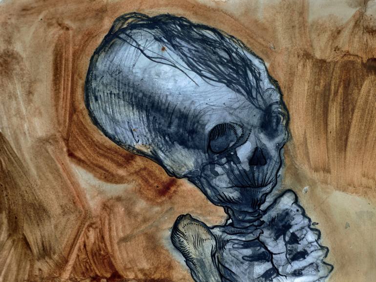 Skeletonized Drawing by Natalia Andrushaewa | Saatchi Art