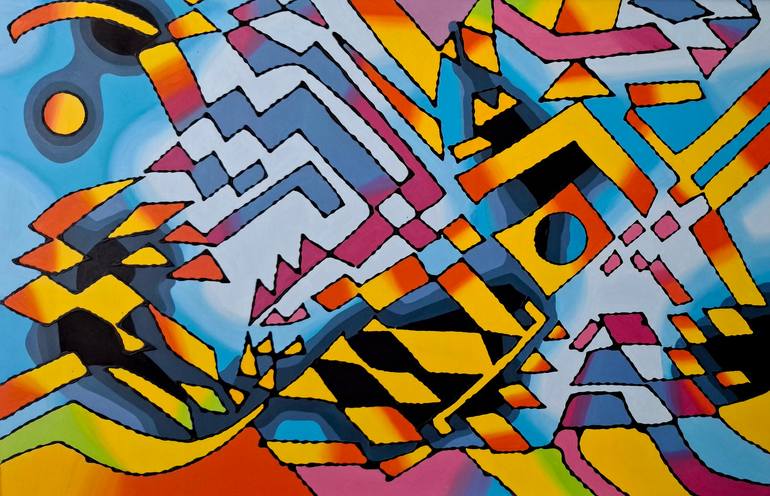 Patterns of the Soul: Elements of the Multiplicity Acrylic oil Painting ...