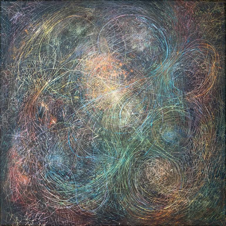 Star Scratch Painting by Domonkos Gabor Jurak | Saatchi Art