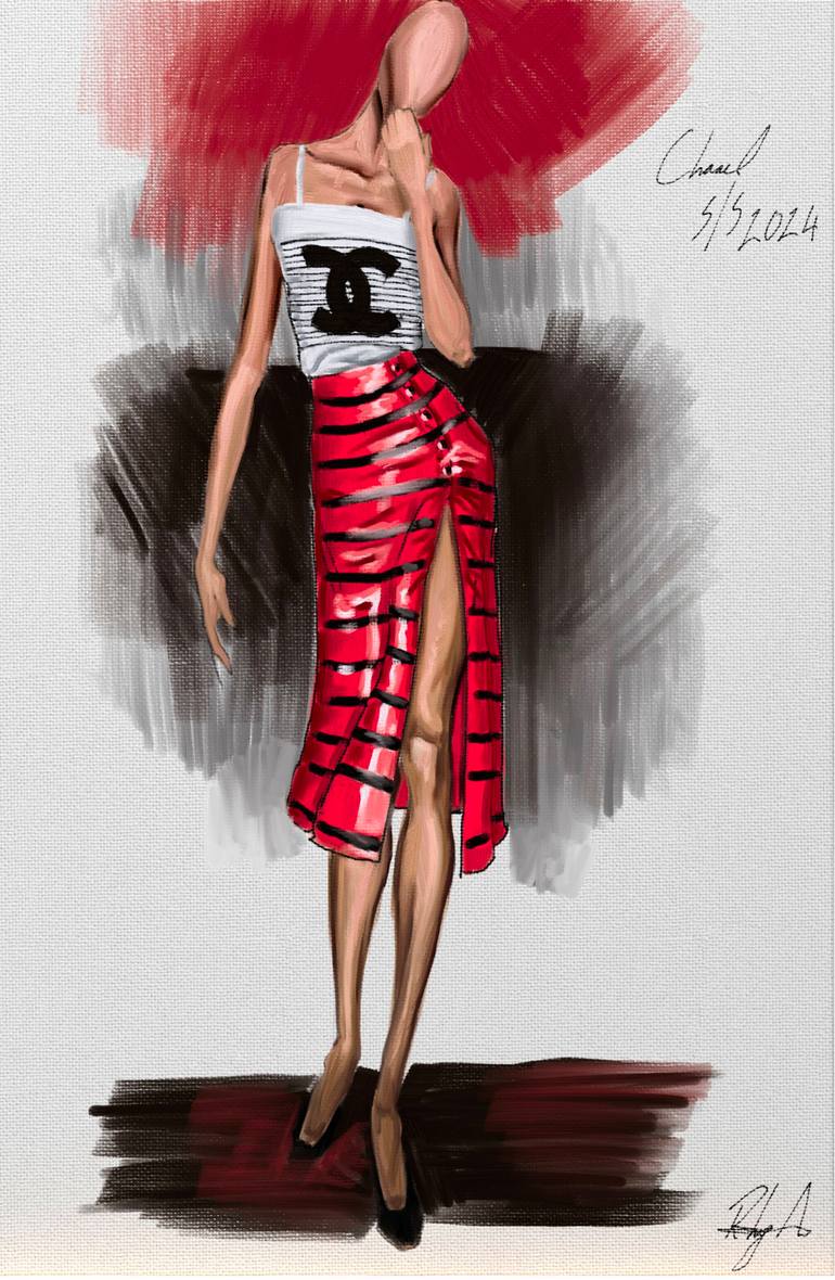 Chanel S/S 2024 Digital by Rhys Ashton | Saatchi Art