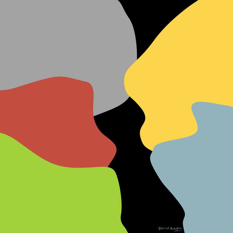 Soft Shapes 05 Drawing by Hjörtur Blöndal | Saatchi Art