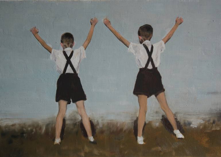 Kiss Kiss Painting by Michael Slusakowicz | Saatchi Art