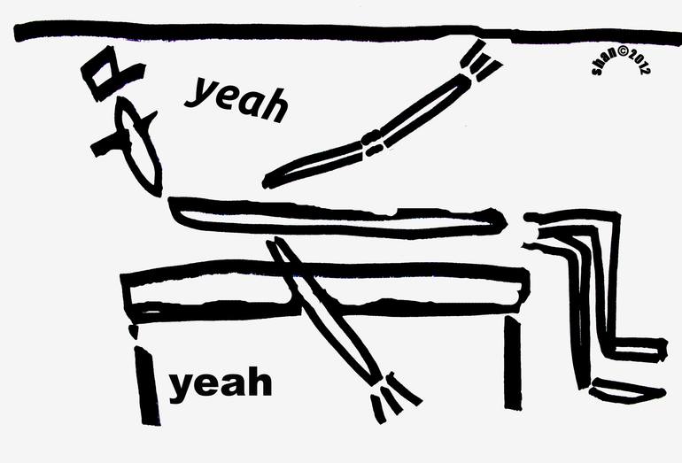 arturo's first levitation Drawing by Shan Shantiq | Saatchi Art