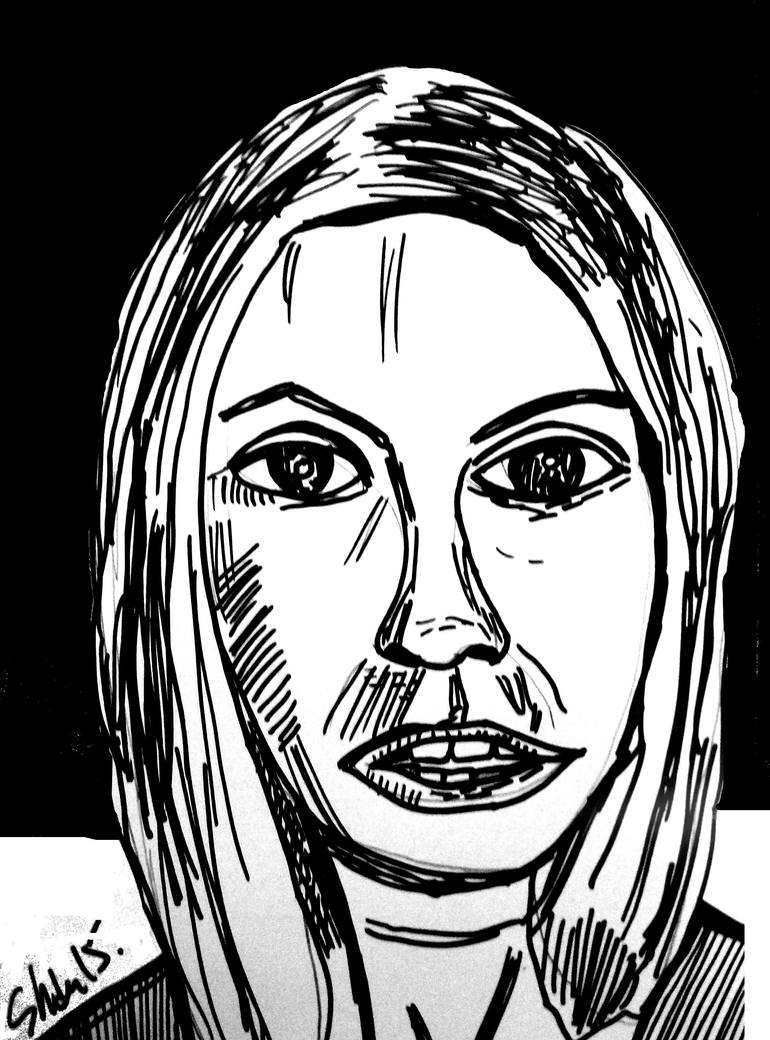 Lena Drawing by Shan Shantiq | Saatchi Art