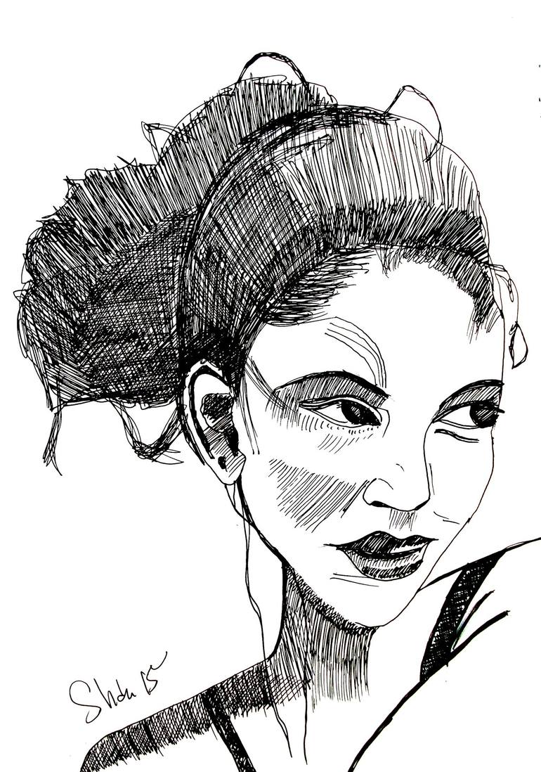 Mayan Queen Drawing by Shan Shantiq | Saatchi Art