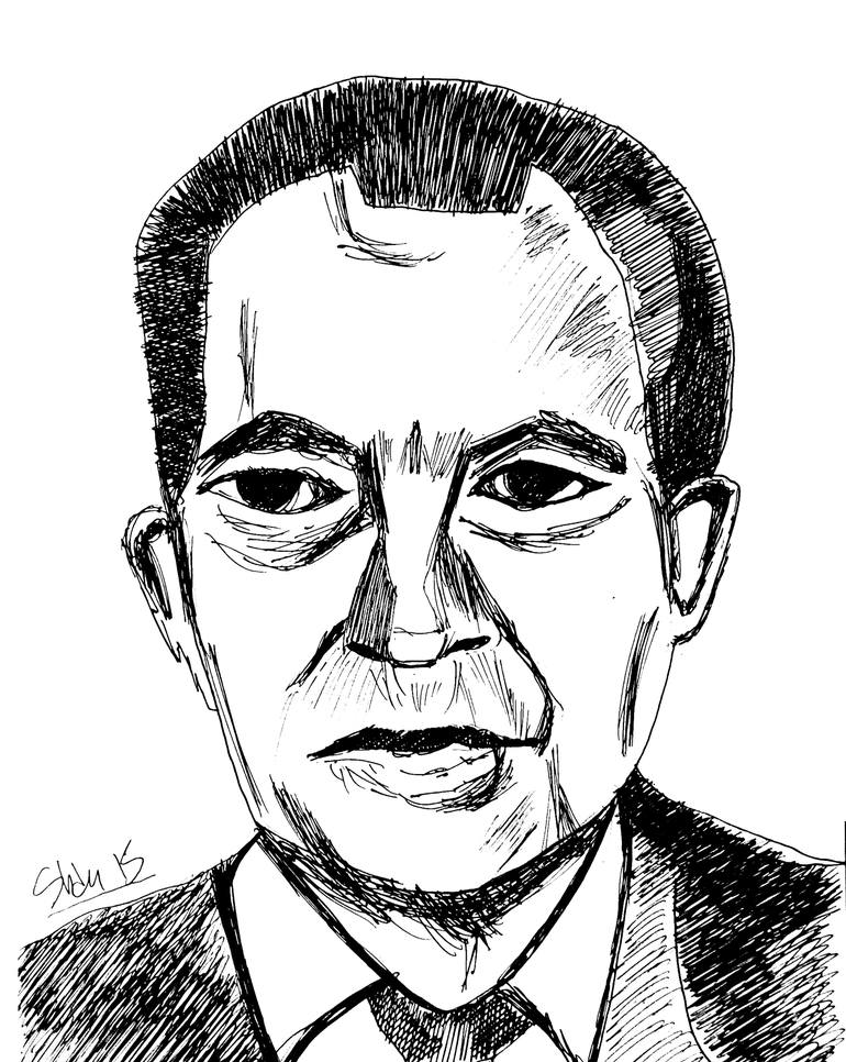 Ricardo Nixoni - Capo 1960s-70s Drawing by Shan Shantiq | Saatchi Art