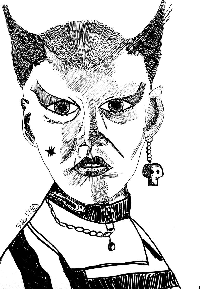 Catalunya! Drawing by Shan Shantiq | Saatchi Art