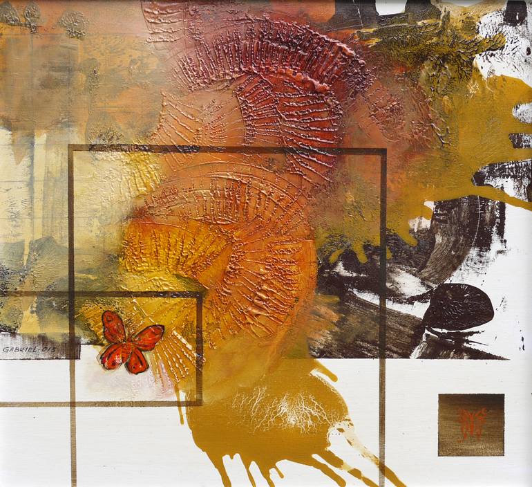 Butterflies are free III Painting by Gabriel Panev | Saatchi Art